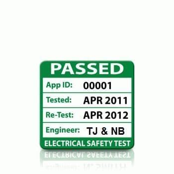 Personalised PASS PAT Test Labels RETEST - SMALL 500